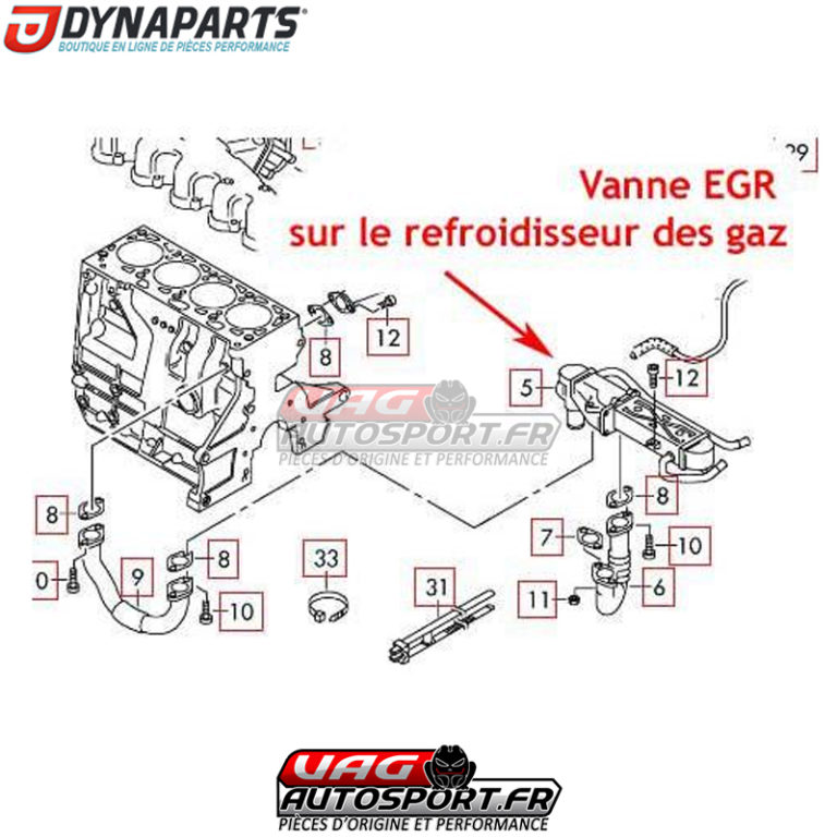 Kit de suppression de Vanne EGR Moteur VAG 1.6 TDI - CAYA CAYB CAYC ...