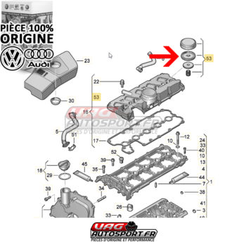 Kit de réparation pour PCV VALVE - 07K 198 469 // 07K198469- 2.5 TFSi ...